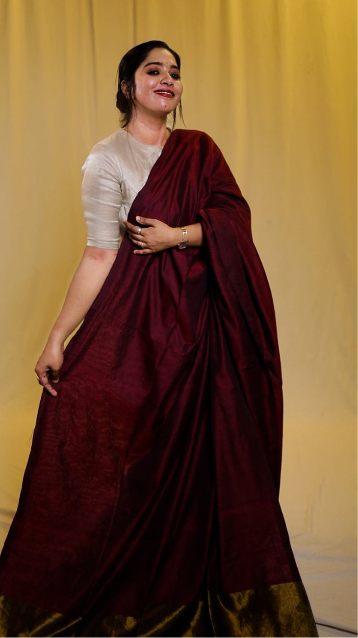 Pallu Tissue Khadi L/C – Thanvi Boutique